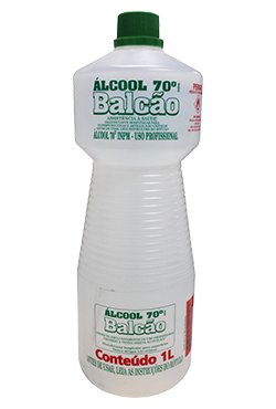 ÁLCOOL LÍQUIDO 70º BALCÃO 1 LITRO | Luar Mágico